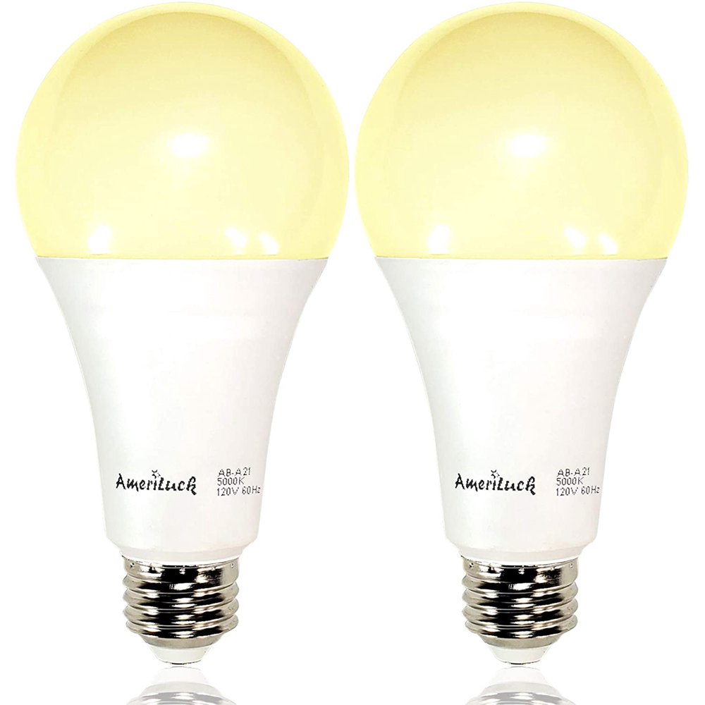 3-Way LED A19 Light Bulb 50-75-100W Equivalent 2700K Soft White (4 Pack ...