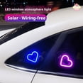 Car Atmosphere Light, Solar LED Lamp, Heart-Shaped Car LED Ambient ...