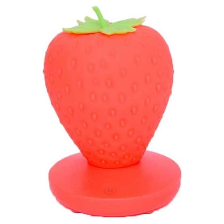 Goriertaly LED Strawberry Night Light Touch Control Battery Powered ...