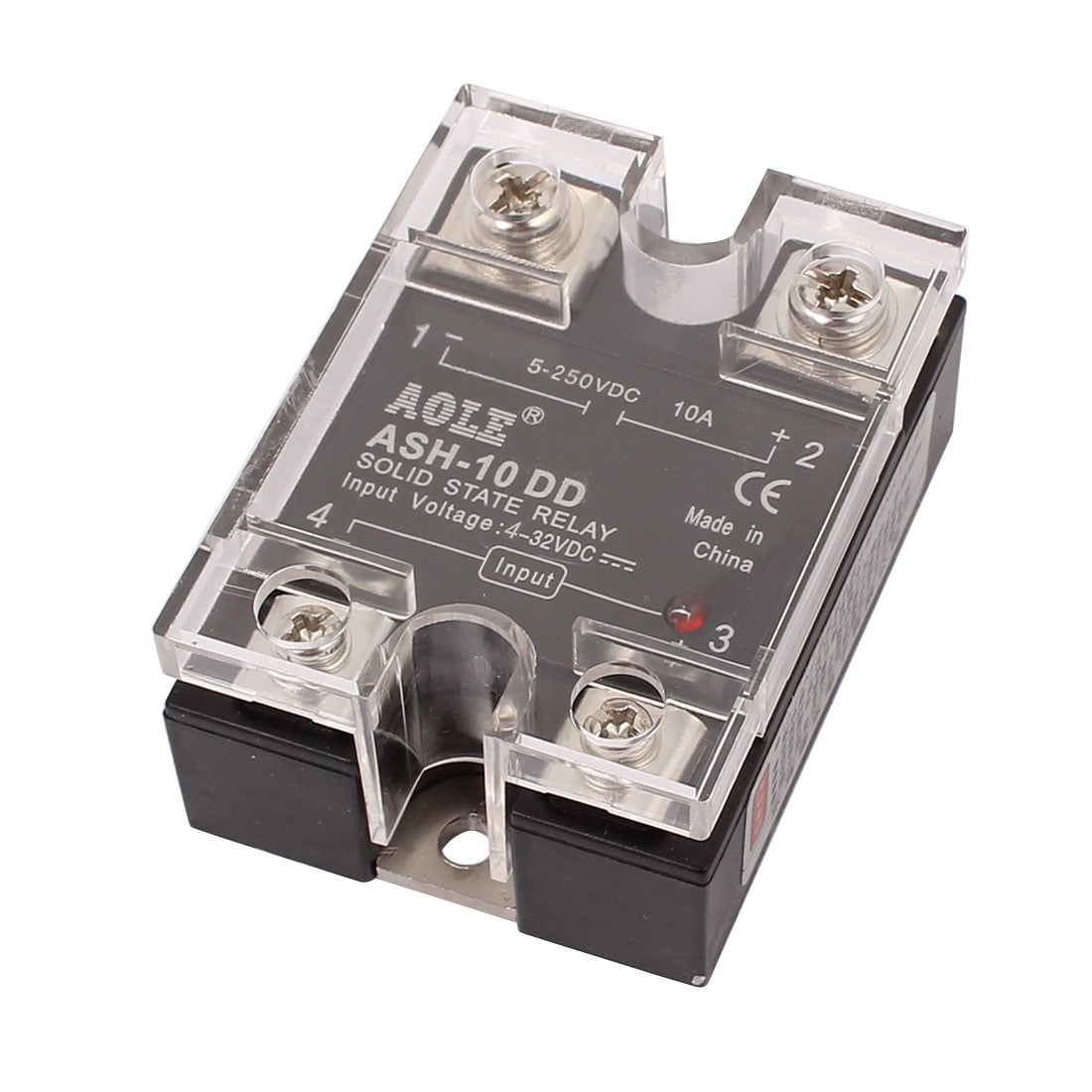 ASH-10DD 3-32VDC to 5-80VDC 10A Single Phase Solid State DC-DC Relay ...