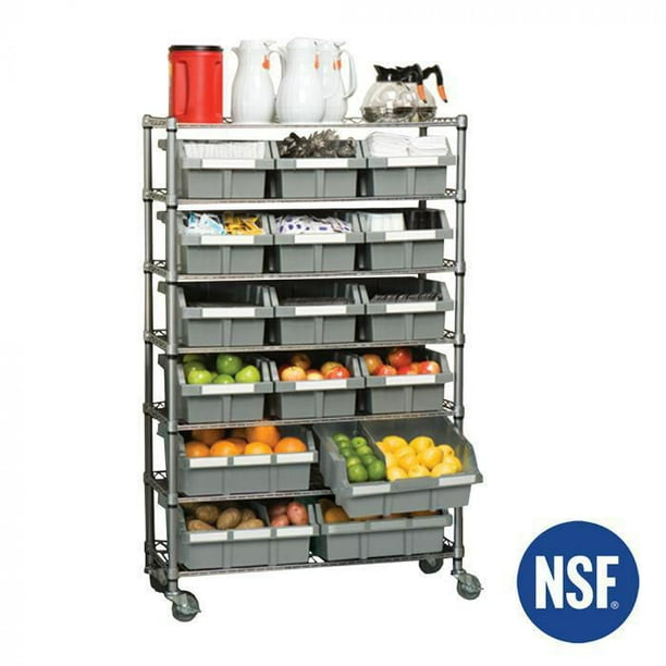 Seville Classics 7-Tier Bin Rack Shelving System - Walmart.ca