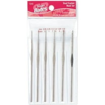 Susan Bates Silvalume Aluminum Crochet Hook Set-Sizes, C2 To E4 ...