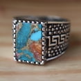 SS DESIGNS- Boho Statement Ring Sterling Silver Wide Band With ...