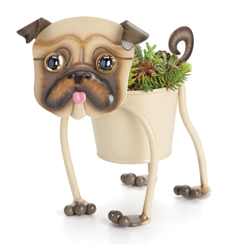 Mini Painted Pug Planter - Walmart.com - Walmart.com