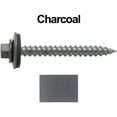 Metal ROOFING SCREWS: (250)12 x 2" CHARCOAL Hex ReGrip Sheet Metal Roof ...
