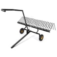 Heavy Duty Tow Behind Lawn Dethatcher Rake for ATV or Mower – Removes ...