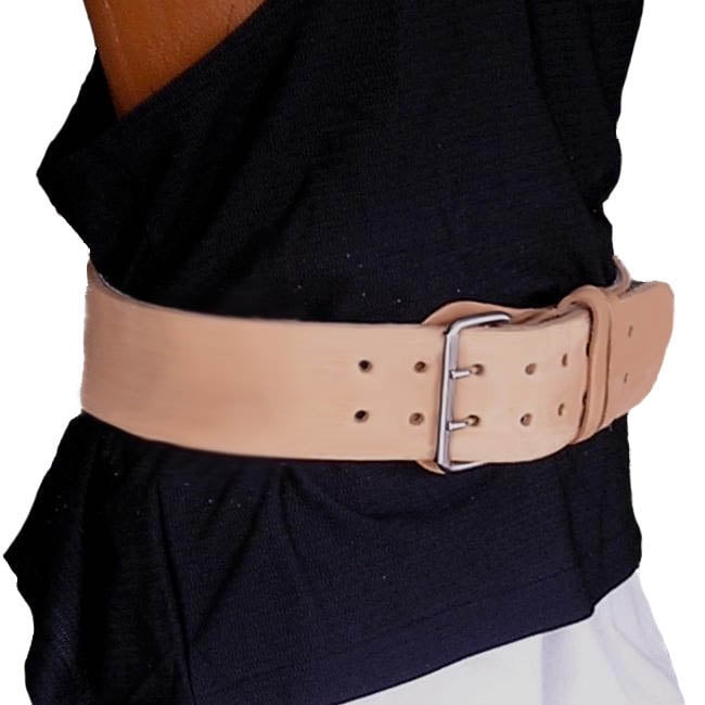 Weightlifting Real Leather Back Support belt 4" - Walmart.com