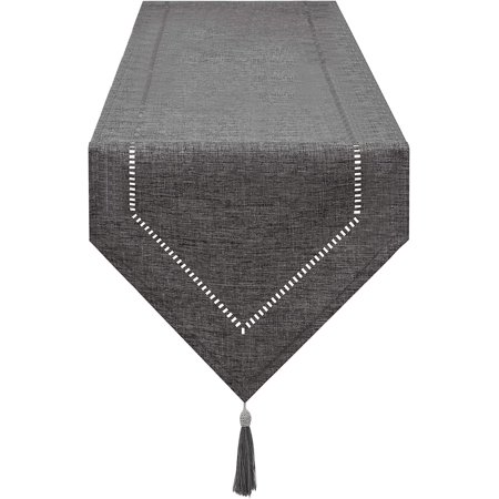 Gray Linen Table Runner 32 x 275 cm, High Quality Table Runner, Plain ...