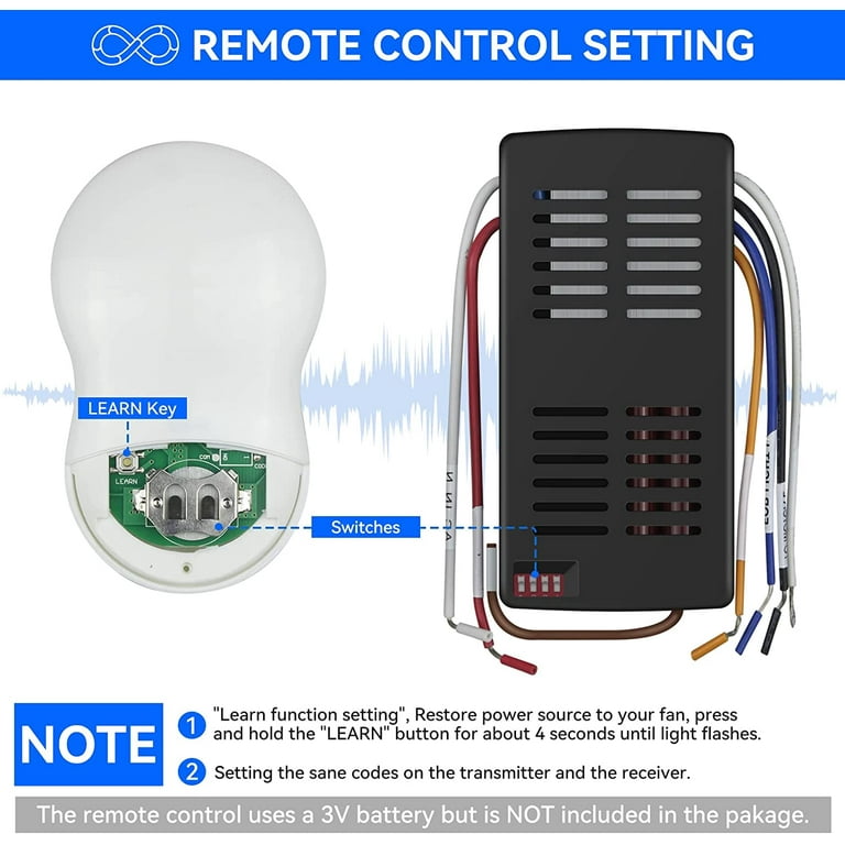 Hunter Ceiling Fan Remote Part 99600 | Shelly Lighting