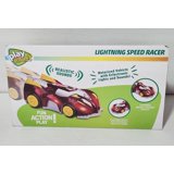 7 Inch Play Right Lightning Speed Racer Light Up Motorized Car with ...