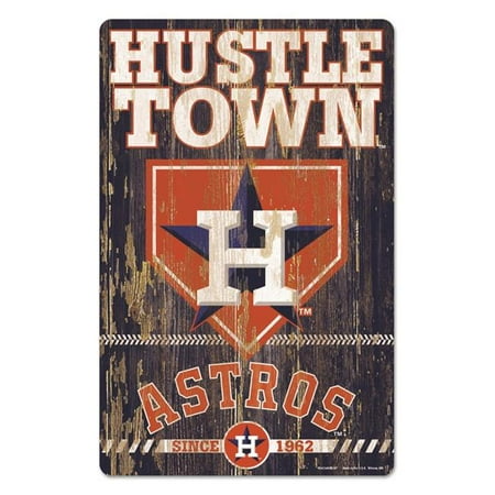 Wincraft 3208558010 Houston Astros Slogan Design Wood Sign - 11 x 17 in ...
