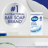 Dial Antibacterial Bar Soap for Bath, Face, Body, Refresh & Renew ...