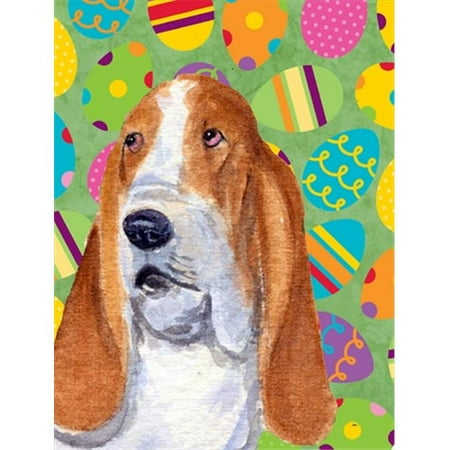 11 x 15 In. Basset Hound Easter Eggstravaganza Flag, Garden Size ...