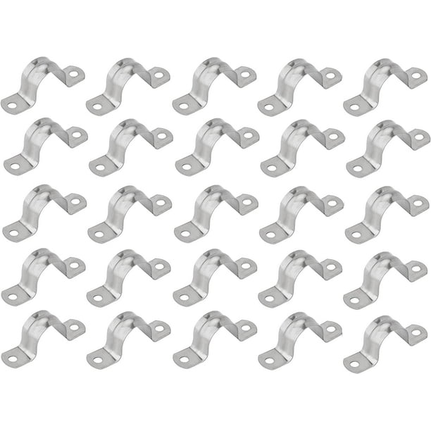 25pcs M16 Stainless Steel Rigid Pipe clamps for 5/8 Inch Hose OD, 2 ...