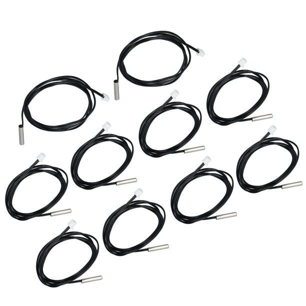 Sensor Termistor 10 Sondas De Temperatura NTC Con Cable De 1 Metro Para ...
