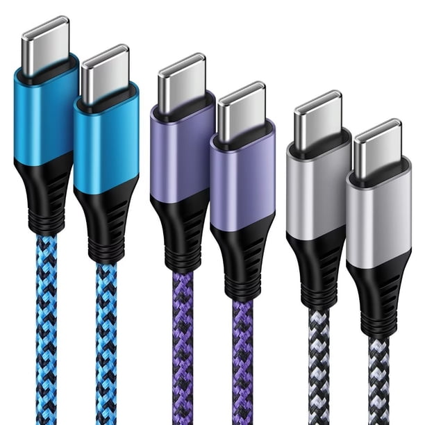 USB C Cables,USB C to USB C Cable 10ft 3 Pack FiveBox PD Fast USB C ...
