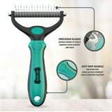 Ruff 'n Ruffus Double Sided Pet Rake Brush | Reduces Shedding + Free ...