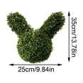 Artificial Greenery Stakes With Bunny Head Topiary Shape, Easter Porch ...