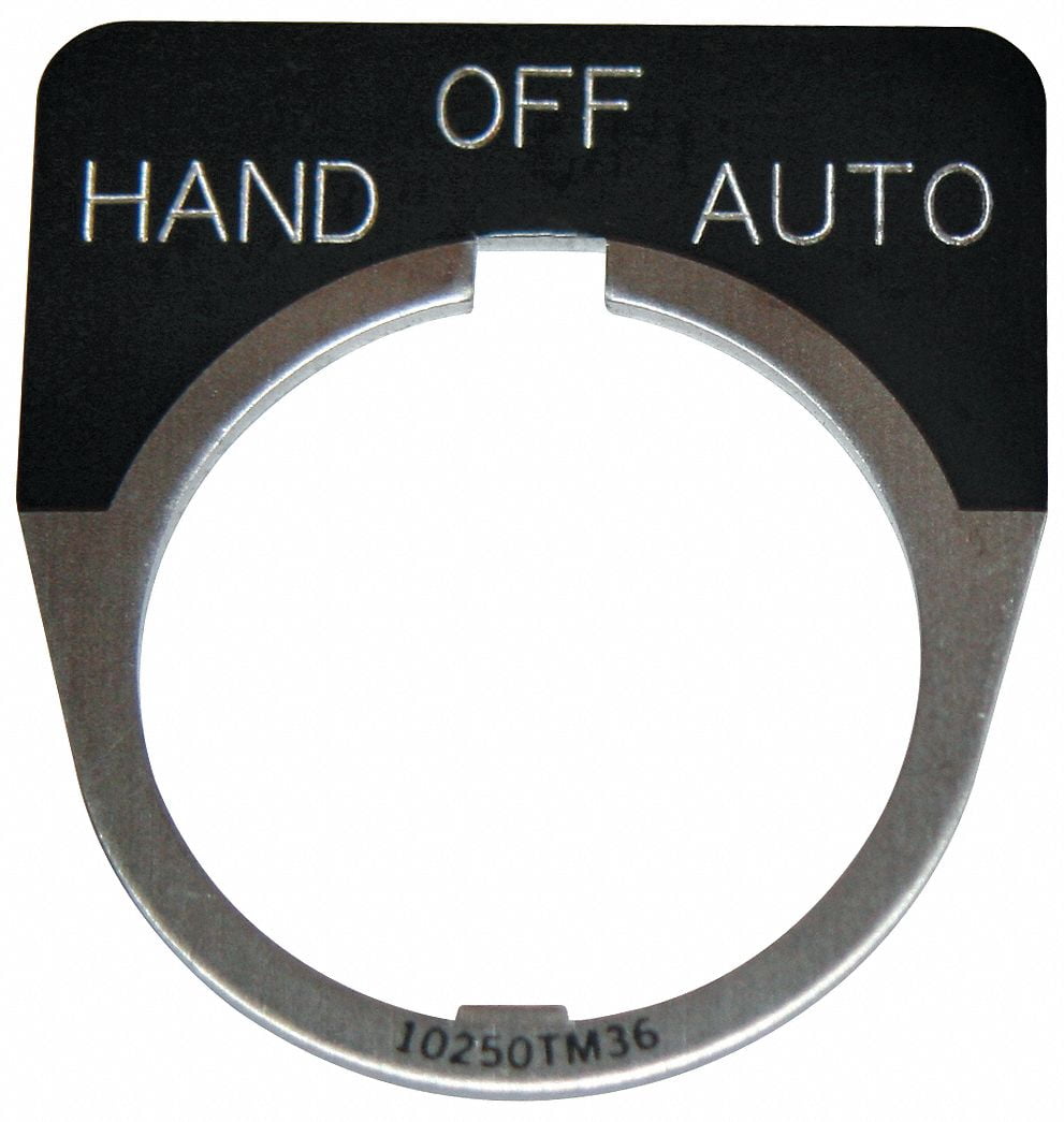 Eaton Legend Plate,Hand Off Automatic,Black 10250TM51 - Walmart.com