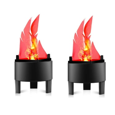 Elegantoss Artifical LED Fire Flame Light, Realistic Silk Flame Effect ...