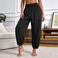 Bloomae Womens Loose Harem Pants Joggers Elastic High Waist Yoga ...
