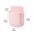 US 2~4Pc Adhesive Rack Hanging Box Remote Control Holder Phone Storage ...