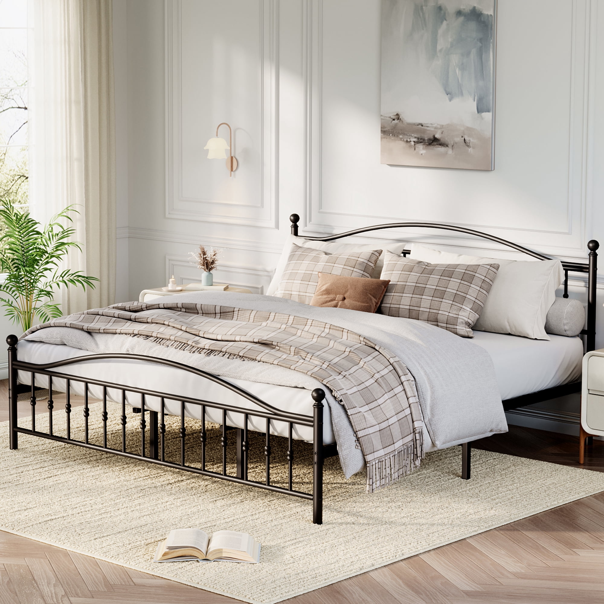 Click here for Tropow Sturdy Metal Platform Bed Frame - Victorian... prices