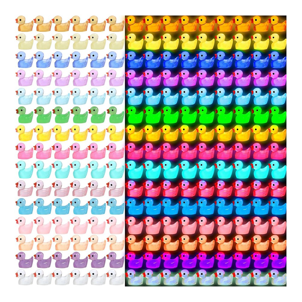 Click here for Unbranded 200 Pcs Luminous Mini Resin Ducks Glow I... prices