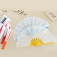 hejhncii Elegant Handheld Folding Fan With Color Frame For Cultural ...