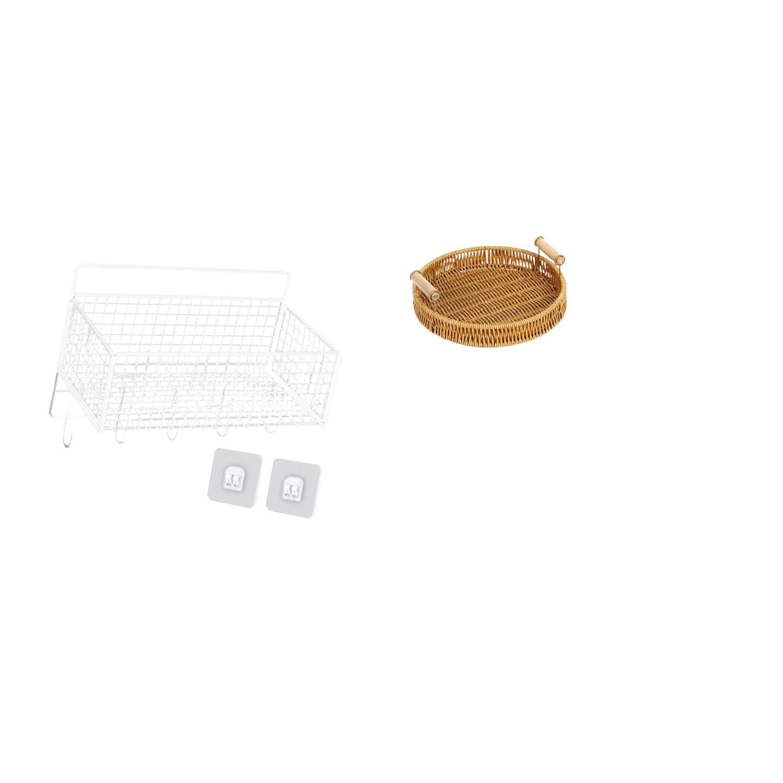 Cestas De Frutas Tejidas Y Tazón Para Servir Bocadillos Para Uso De ...