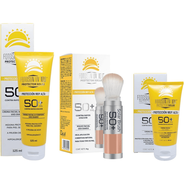 Protección Solar Fotosun UV 100 Fotoprotector Solar Brush en Polvo con ...