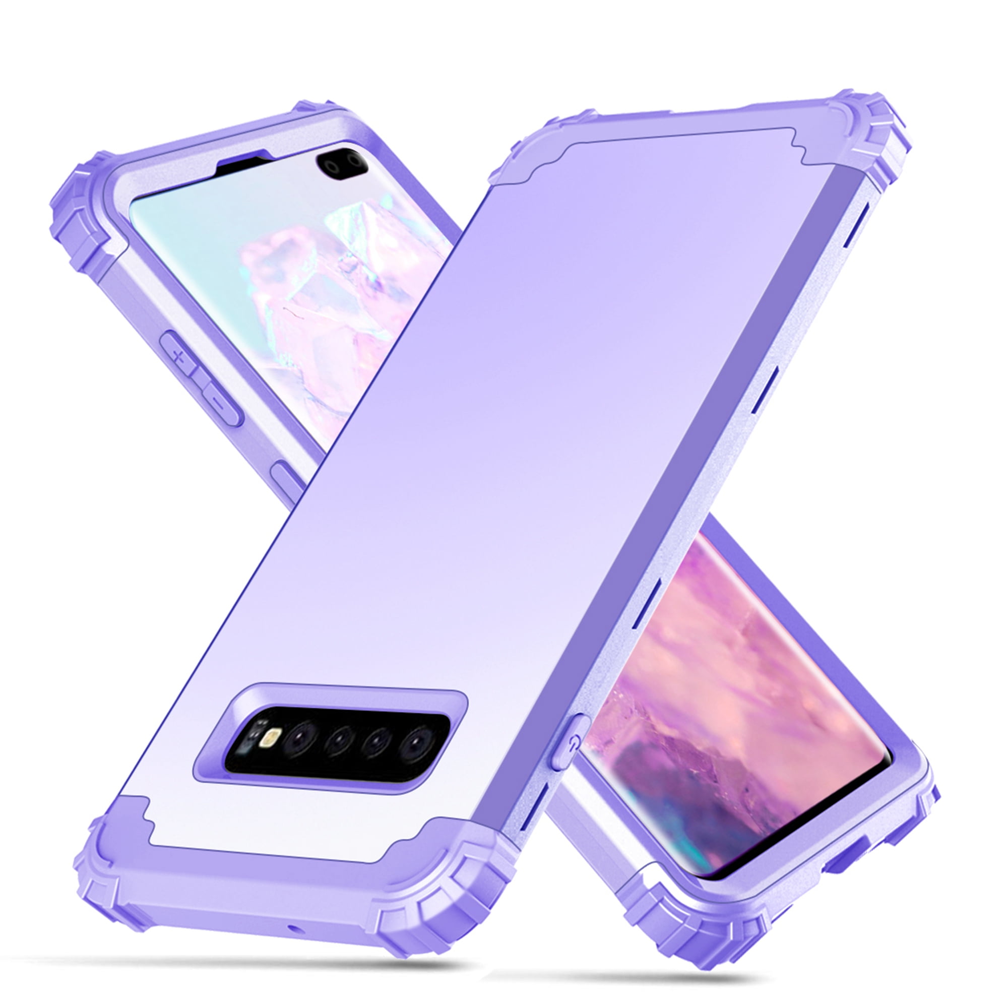 Dteck Galaxy S10 Plus Case, Dteck Heavy Dual Layer Rugged Shockproof ...