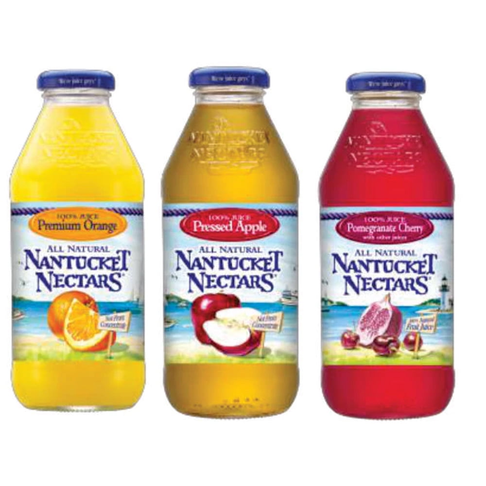 Nantucket Nectars Variety Pack 24 Plastic Bottles, 8 Orchard Apple AKA ...