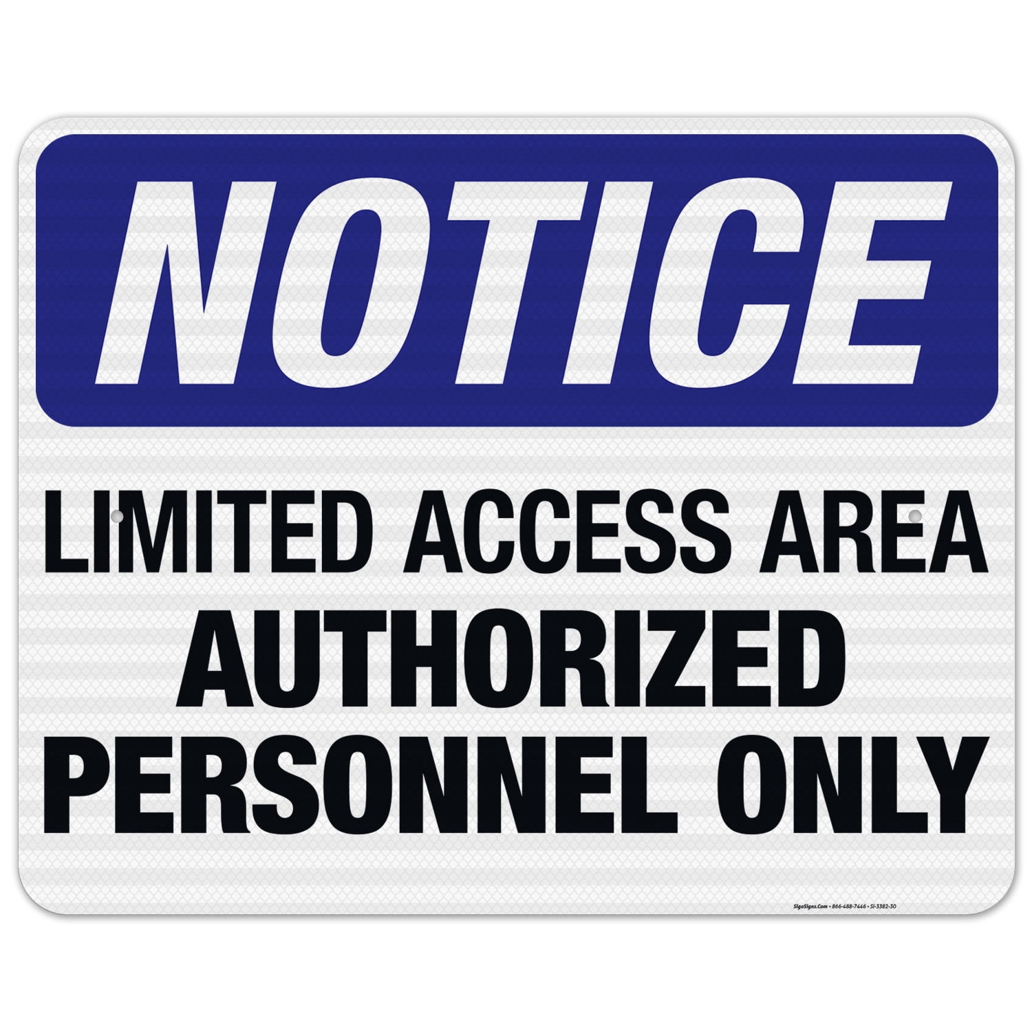 Limited Access Area Authorized Personnel Only Sign , OSHA Sign, 24x30 ...