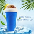 Kahopy Set of 2 11.8oz Slushy Maker Cup, Quick Freeze Silicone Reusable ...