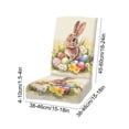 BAOPAI Cute Easter Bunny Design Elastic Chair Covers Full Cover ...
