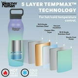 Healthy Human Stainless Steel Curve Water Bottle - Leak Proof Lid ...