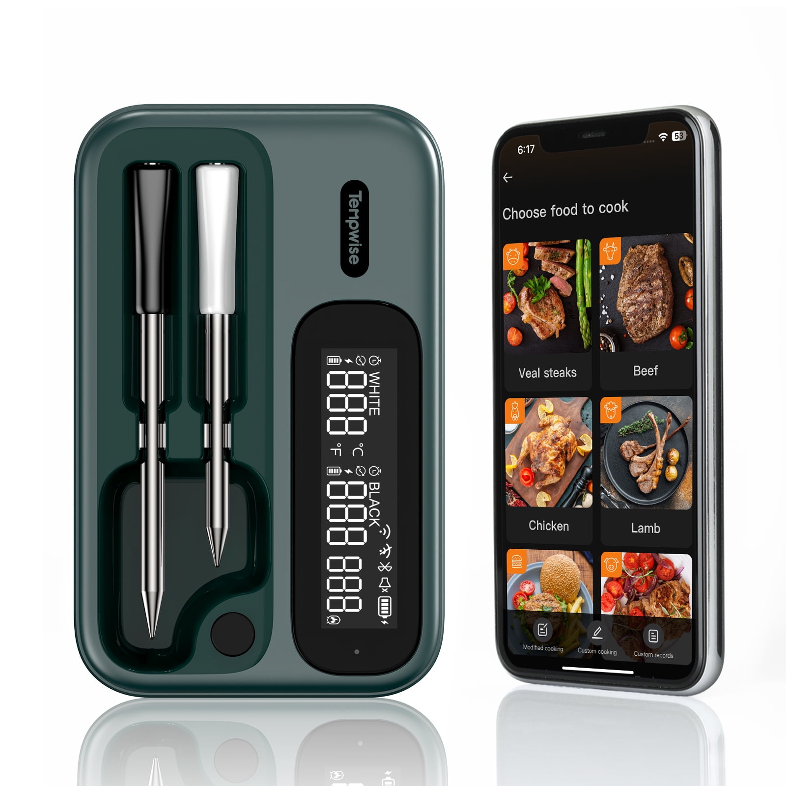 Click here for Tempwise 2.4g & 5g Wifi Food Thermometer Wireless... prices
