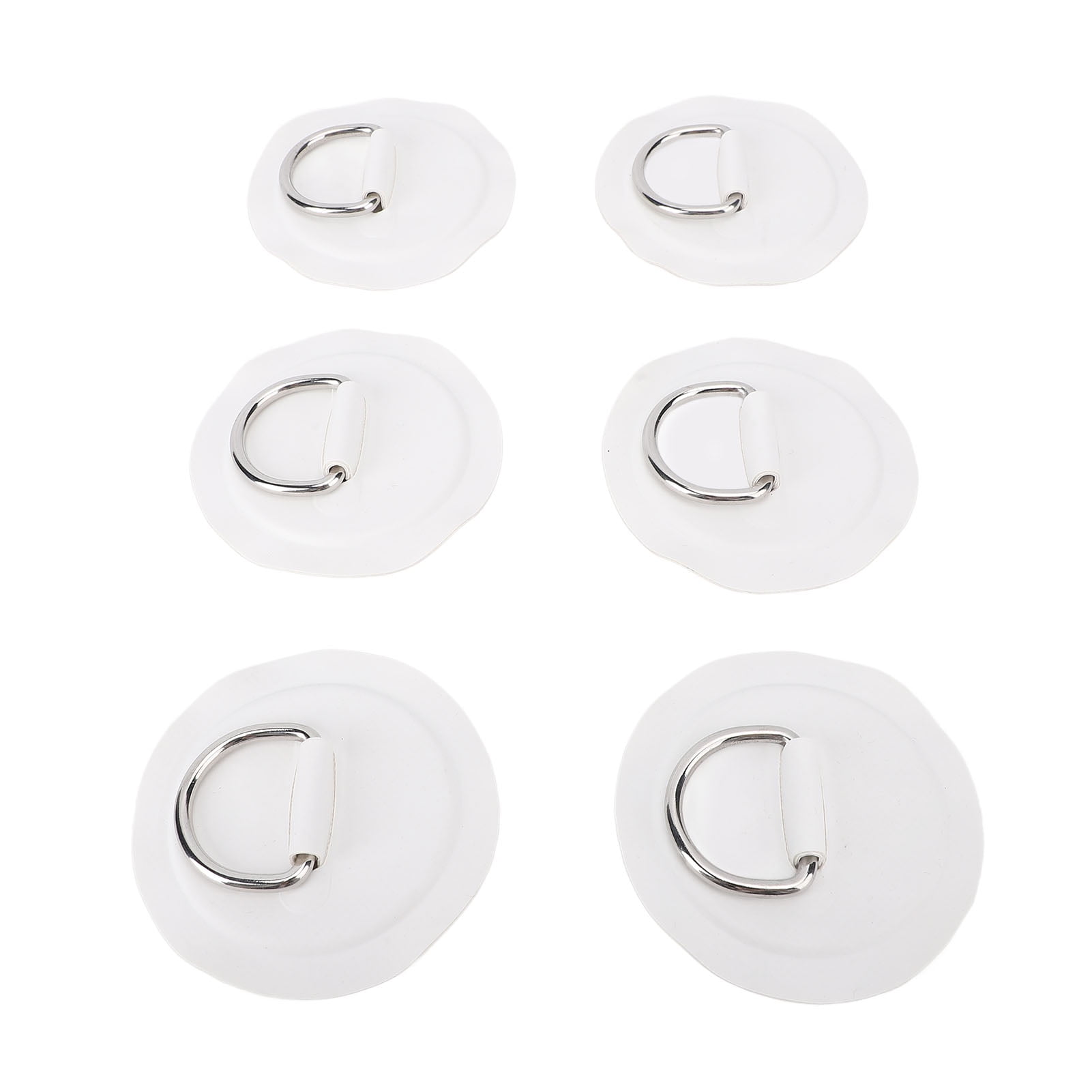 6 Pieces D Patches Rope and Cord Hooks with Stainless Steel D Circular ...