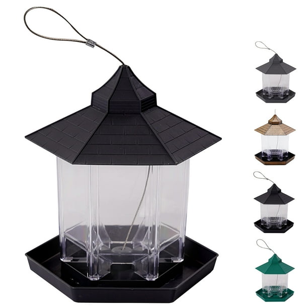 Amdohai Bird Feeder Hanging Bird Feeder Hexagon Shaped Waterproof for ...