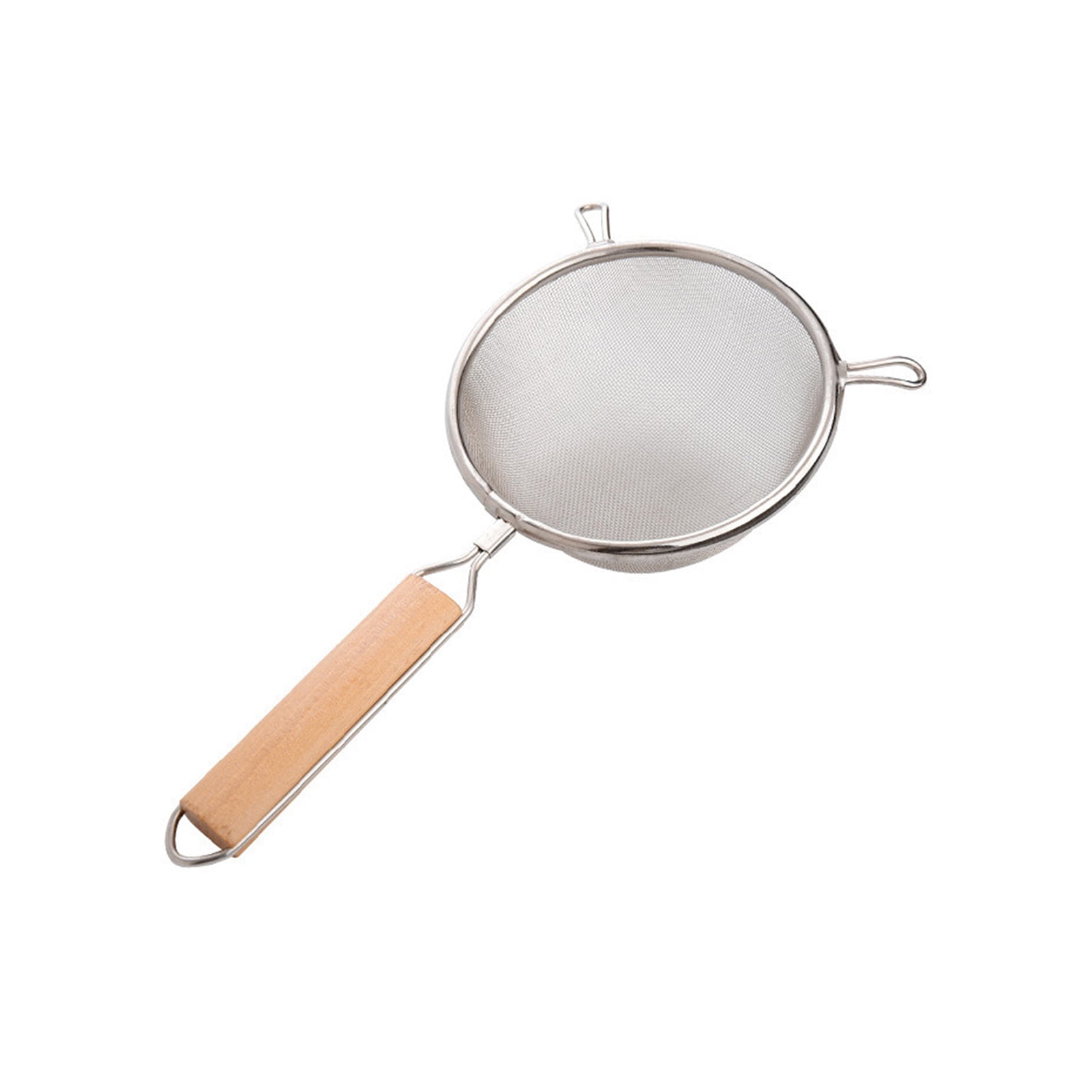 Colander Portable Expandable Stainless Steel Wooden Handle Oil Strainer ...