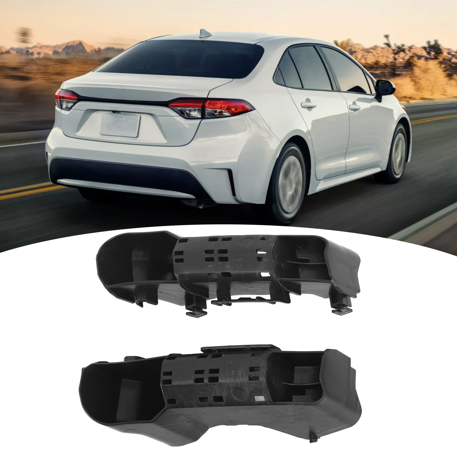 Soportes de retención del parachoques trasero 52563 02170 Alta ...