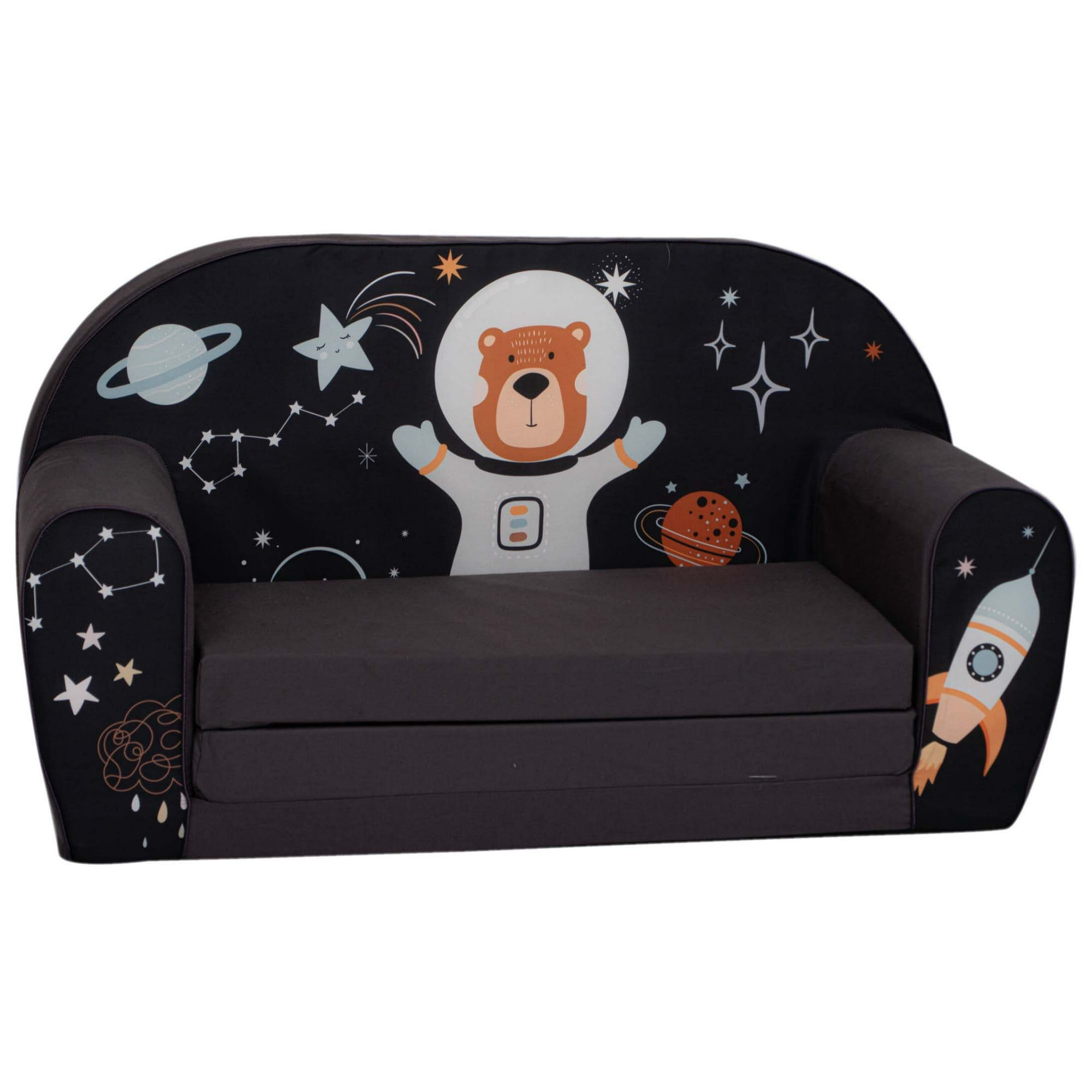 Click here for Delsit Kids Couch For Toddlers - 2 In 1 Convertibl... prices