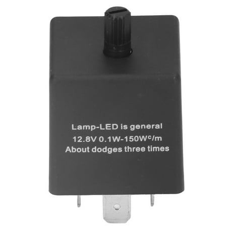 Adjustable LED Flasher Relay, 3 Pin Waterproof Low Saturation Voltage ...