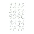 Offray Accessories, Silver Adhesive Gem Numbers, 20 pieces, 1 Package ...