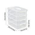 4 Layer Plastic Storage Containers,Stack Carry Storage Box Multipurpose ...