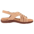 Easy Spirit Womens Mar Leather Slingback Flat Sandals - Walmart.com