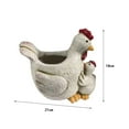 CUTICATE Flower Pot, Chicken Statue, Delicate Planter, Chicken Planter ...