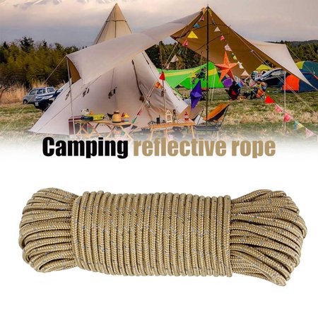 High-Strength Reflective Guyline Tent Rope Multi Utility Paracordaa 20M ...