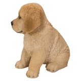 Hi-Line Gift Ltd Sitting Yellow Golden Retriever Puppy Statue - Walmart.com